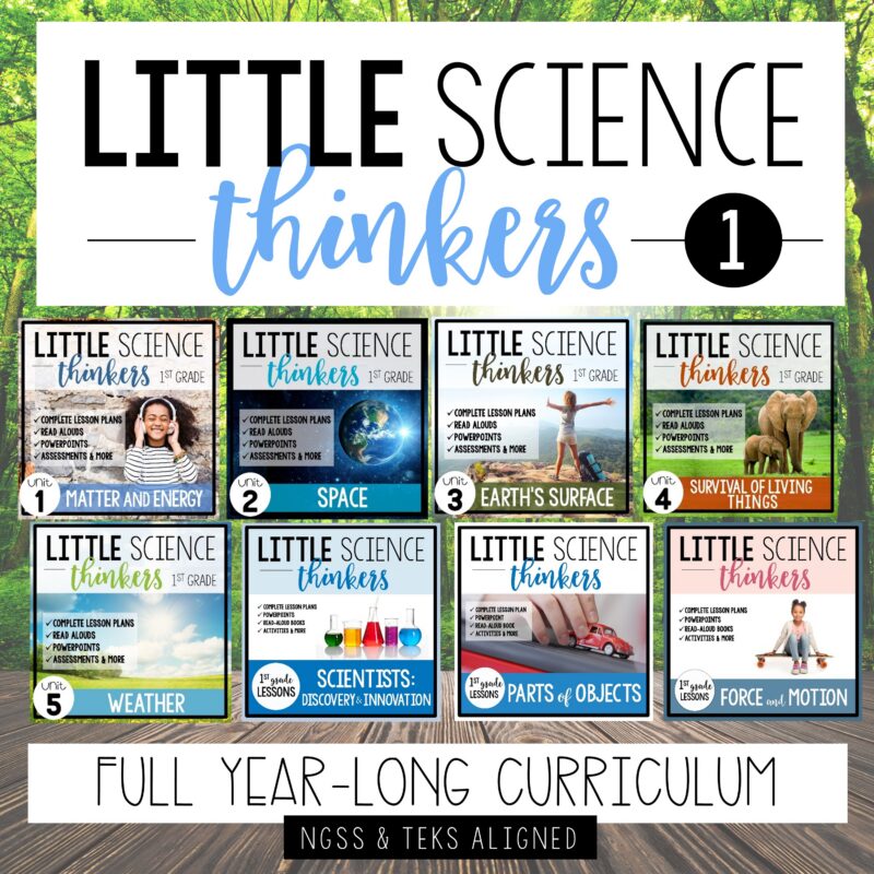 Little 1st grade Science Thinkers Curriculum (TRANSFERABLE LICENSE ...