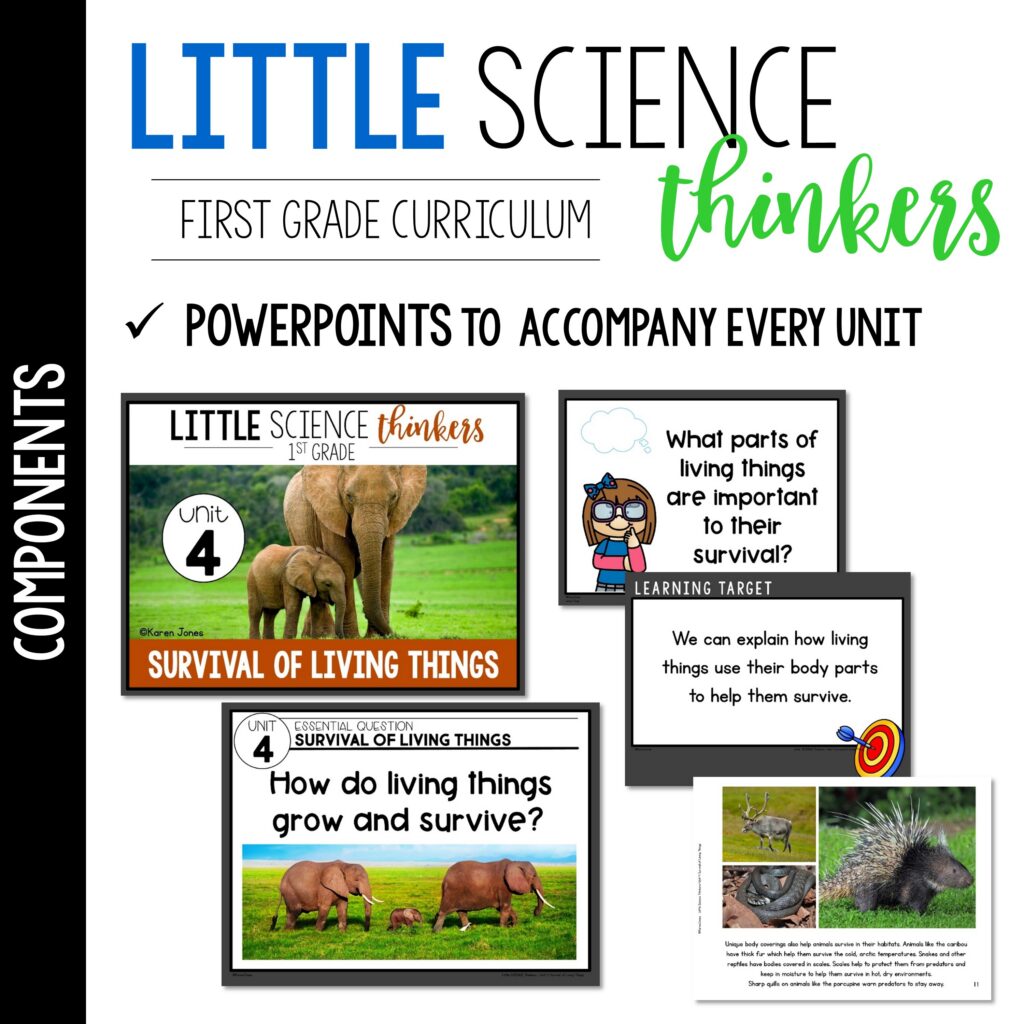 Little 1st grade Science Thinkers Curriculum - Mrs Jones's Class