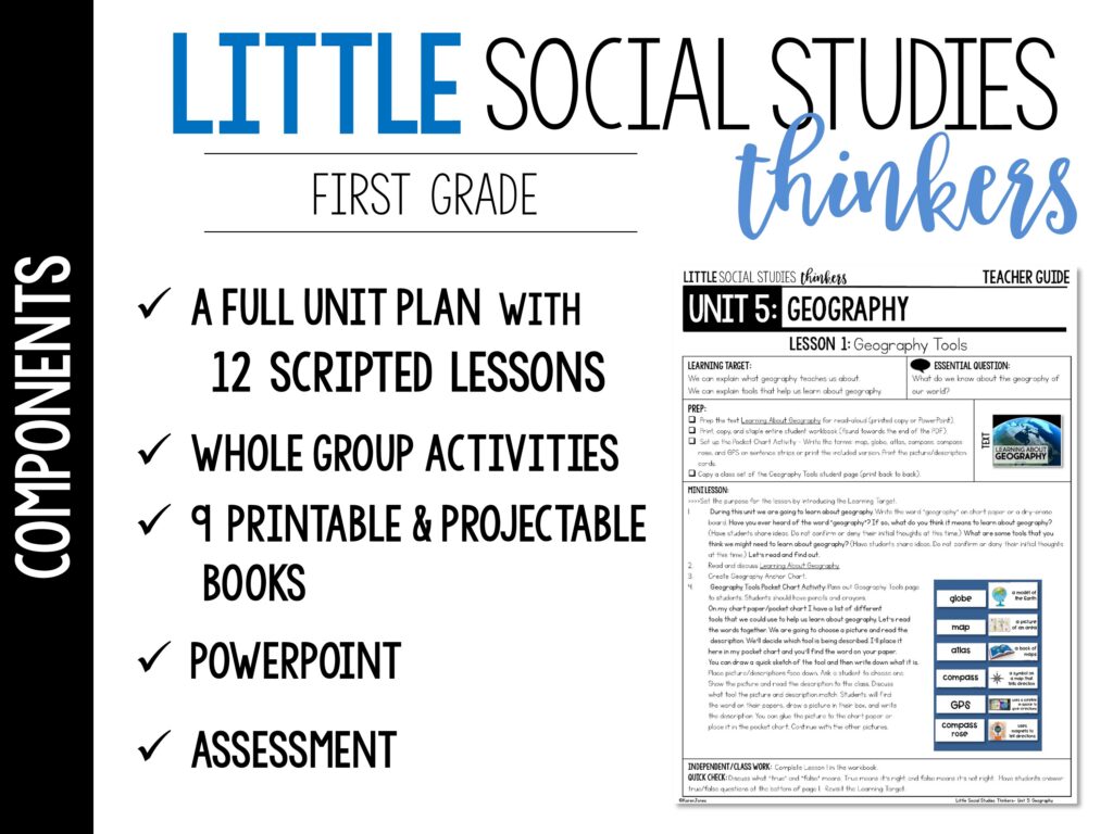 Little 1st Grade SOCIAL STUDIES Thinkers {UNIT 5: Geography} - Mrs ...