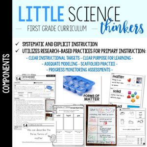 Little 1st Grade SCIENCE Thinkers {UNIT 1: Matter and Energy} - Mrs ...