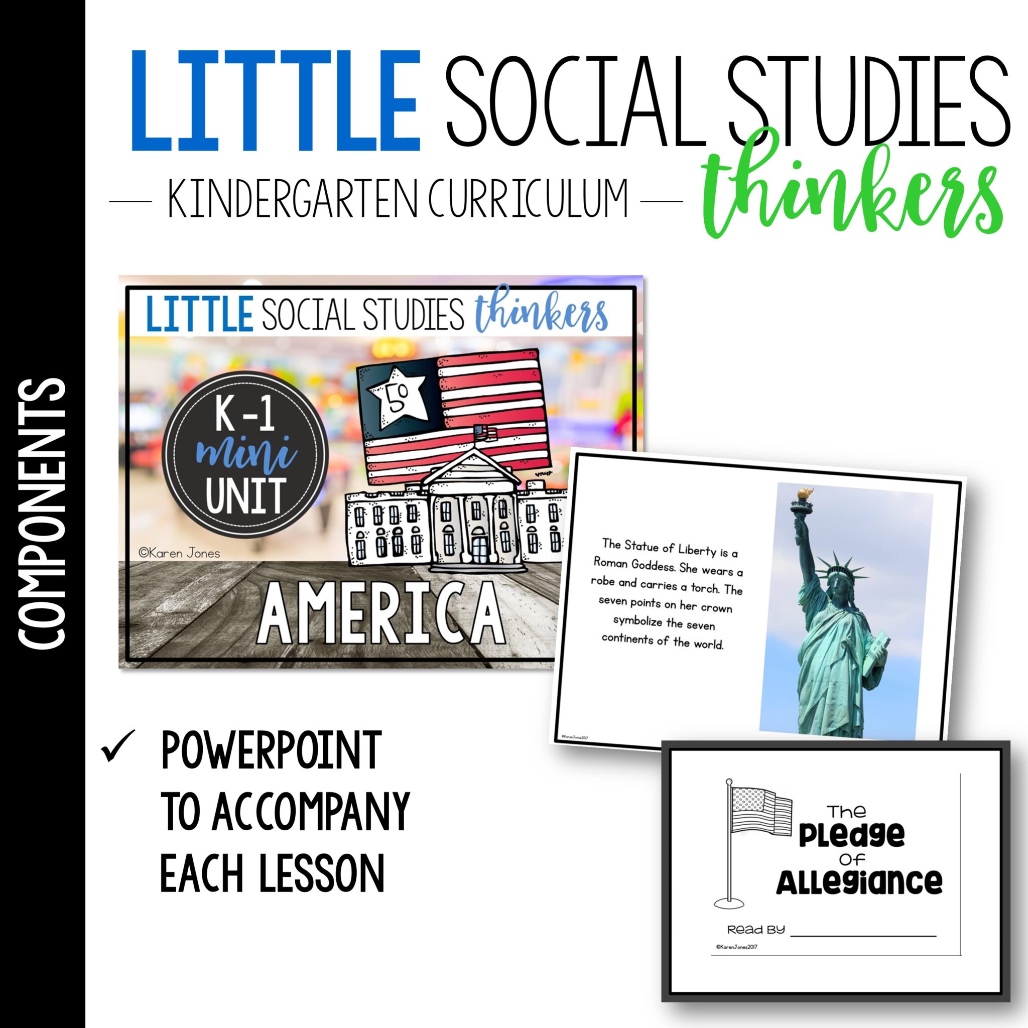 Little Social Studies Thinkers MINI-UNIT for K-1: America - Mrs Jones's ...