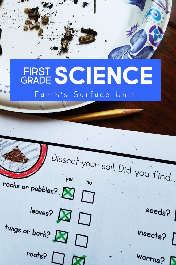 1st grade Science Unit: Earth's Surface - Mrs Jones's Class