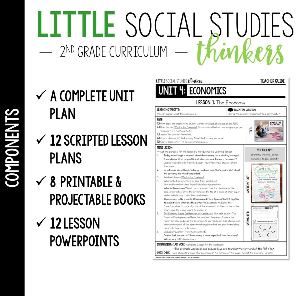 Little 2nd grade SOCIAL STUDIES {Unit 4: Economics} - Mrs Jones's Class